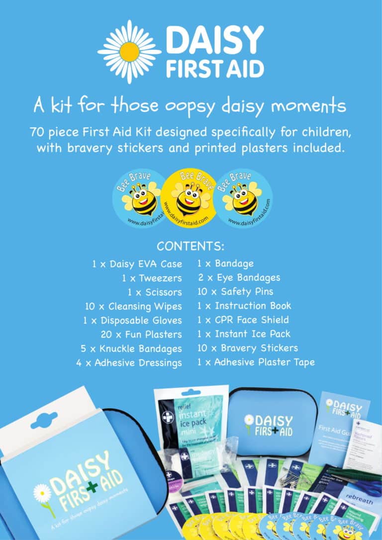 Daisy First Aid Children's First Aid Kit - 70 Piece - Daisy First Aid